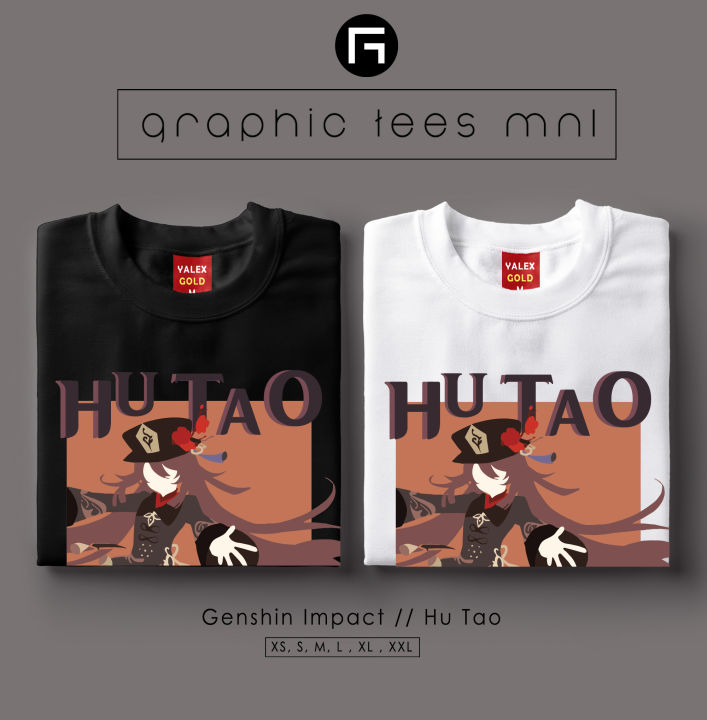 Graphic Tees Mnl Gtm Genshin Impact Hu Tao V2 Minimalist Customized