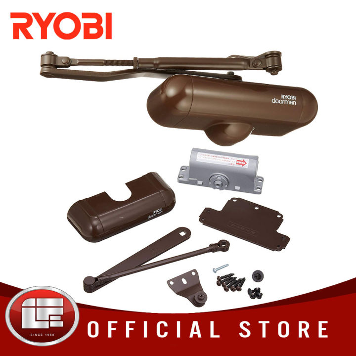 RYOBI S-102/HDCI2SA DOORMAN DOOR CLOSER - DARK BROWN | Lazada PH