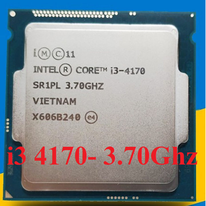 Bộ vi xử lý Intel CPU Core i3-4170 3.70GHz ,54w 2 lõi 4 luồng, 3MB Cache Socket Intel LGA 1150 ...
