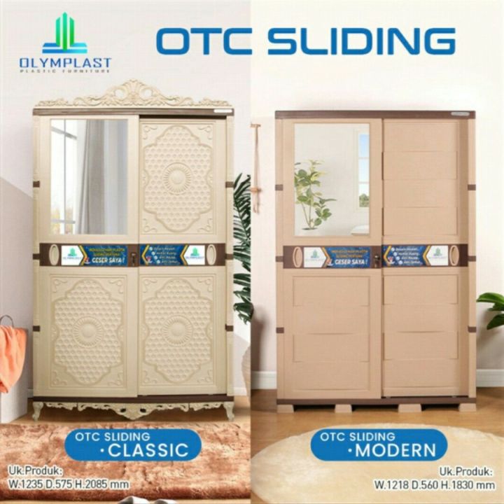 Lemari Pakaian Plastik 2 Pintu Sliding Olymplast OTC Sliding Classic ...