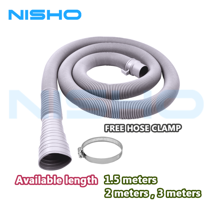 Nisho Universal Flexible Washing Machine Drain Hose 1.5 meters, 2 ...