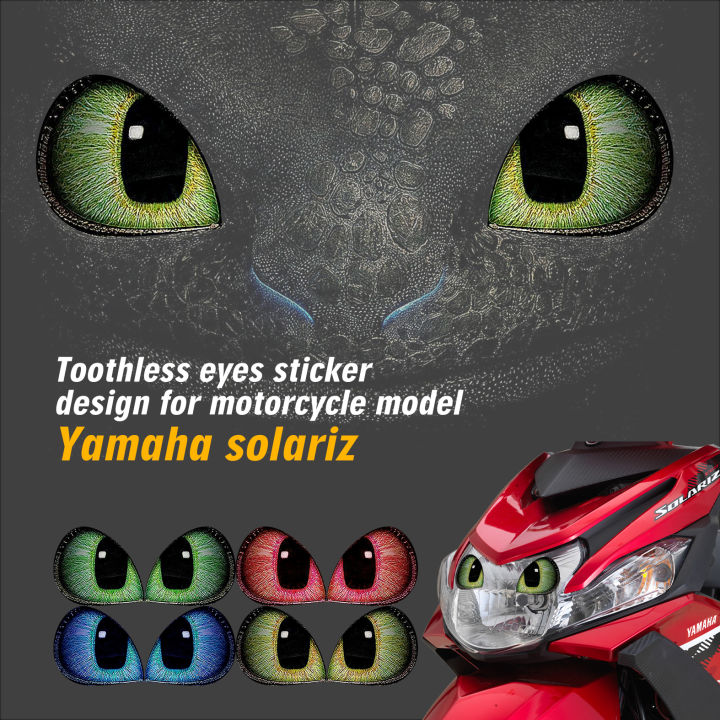 Toothless Eyes Headlight Sticker for Yamaha Ego solariz Buy3 get1 ...