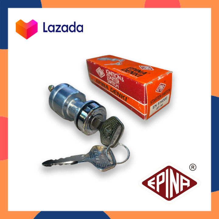 สวิทช์กุญแจสตาร์ท สวิตซ์กุญแจ อีพิน่า เดนกิ EPINA DENKI แท้ แปลงใส่ รถทั่วไป รถกระบะ รถยนต์ รถไถ ...