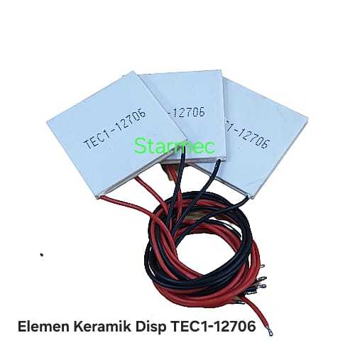 TEC1-12706 Peltier Pendingin Dispenser / Aquarium / Minuman Kaleng 12V ...