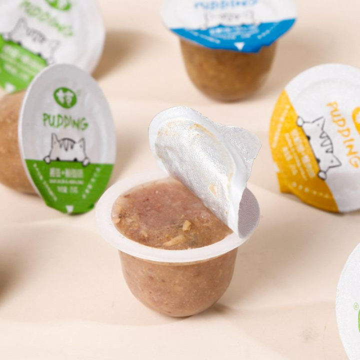 Cat Meat Goat Milk Pudding snack treat kucing makan Calcium Vitamin ...