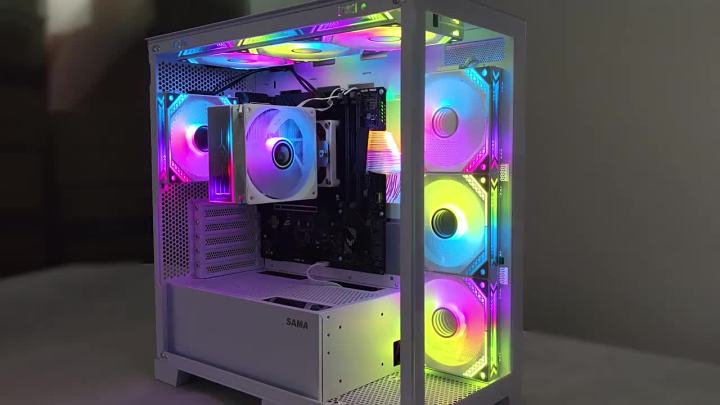 [YY] Prism 4 Generation PRO Chassis Cooling Fan ARGB+PWM Temperature ...