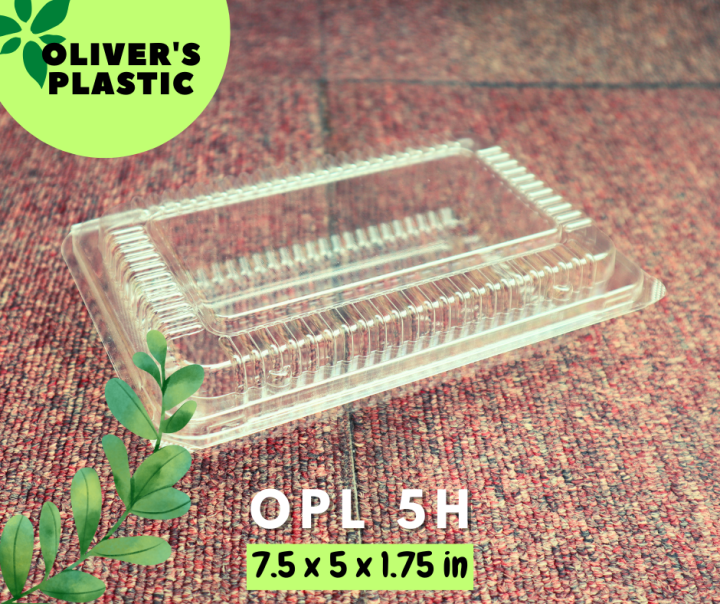 10 pcs - Rectangle Clamshell Plastic Container (x10 OPL5H/C301) | Lazada PH