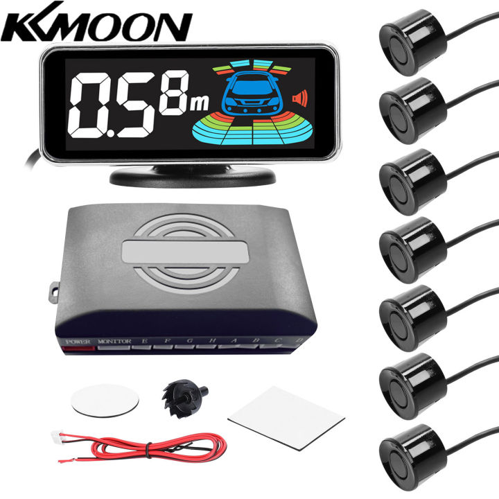 Car Parking Sensor Rear Reversing Radars System with 4 Parking Sensors ...