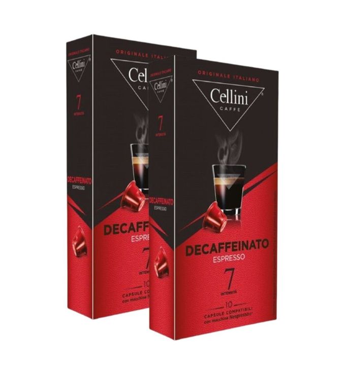 Cellini Caffe Decaffeinato Espresso for Nespresso เคลลินี่ ดีคาฟเฟอีนา ...