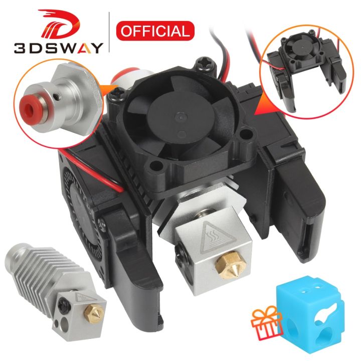 3DSWAY Upgrade V6 Hotend Kit BP6 Volcano All Metal J-head 12V/24V ...