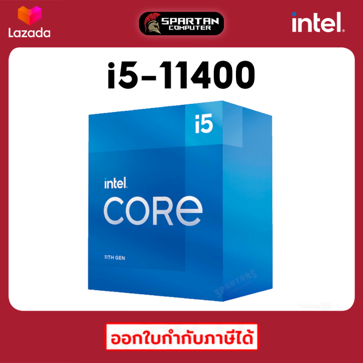 Intel Core i5-11400 Processor CPU (ซีพียู) 2.60GHz Turbo 4.40GHz 12MB 6C/12T GEN11 LGA1200 i5 ...
