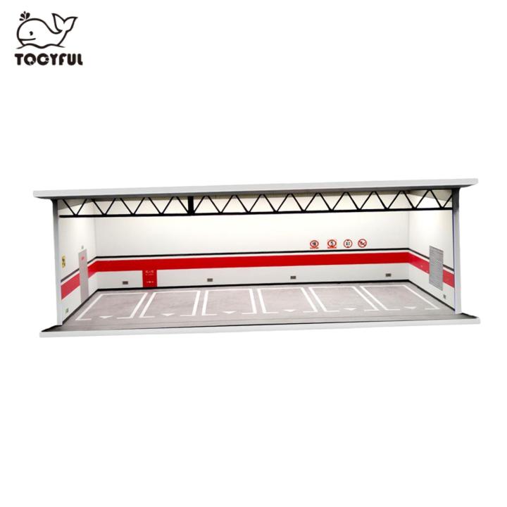 TOOYFUL 1/64 Scale Display Case Diecast Car Garage Display Case 6 ...