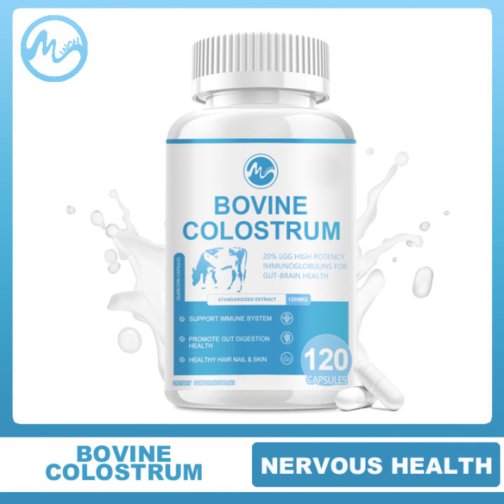 Bovine Colostrum Capsules Rich in 1200mg Enhance immunity Improve Gut ...