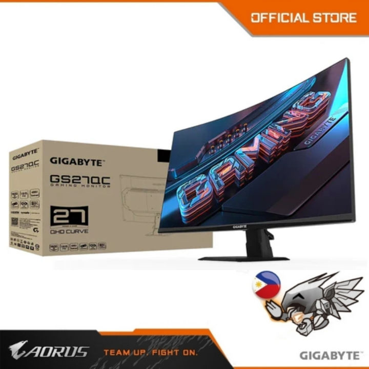 Gigabyte GP-GS27QCA-AP 27" VA HDMI/DP 180Hz Curved Gaming Monitor ...