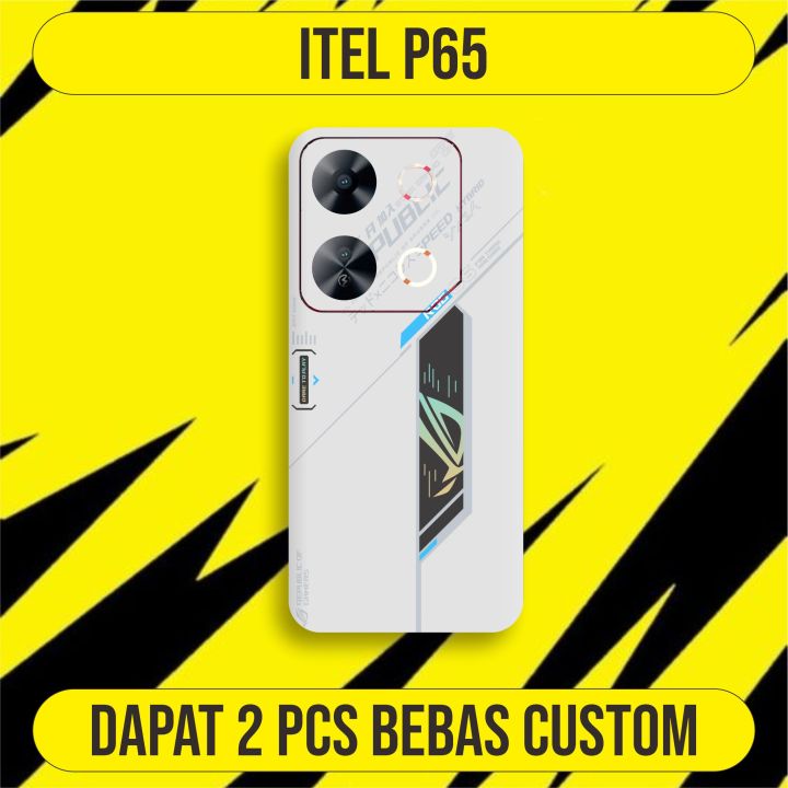 ITEL P65 SKIN GARSKIN CASE PROTECTOR DAPAT 2 PCS FREE CUSTOM GAMBAR ...