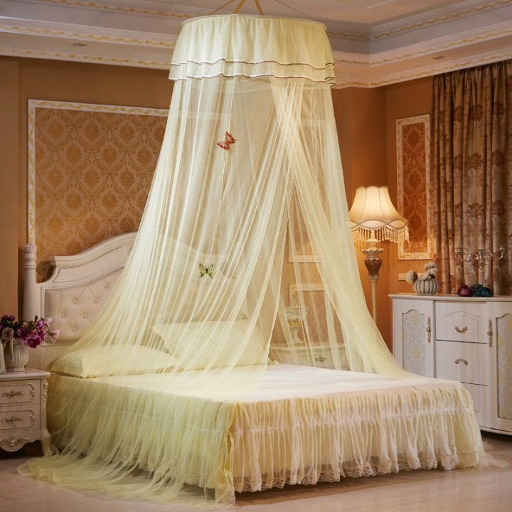 Hanging mosquito net Heightening Ceiling Princess Palace Floor-standing ...