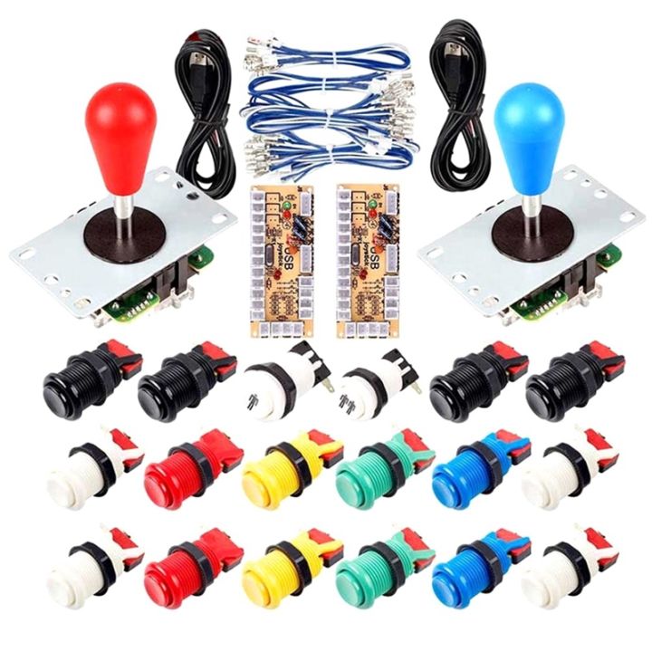 Arcade Joystick DIY Kit Arcade Button Joystick DIY Kit Zero Delay USB ...