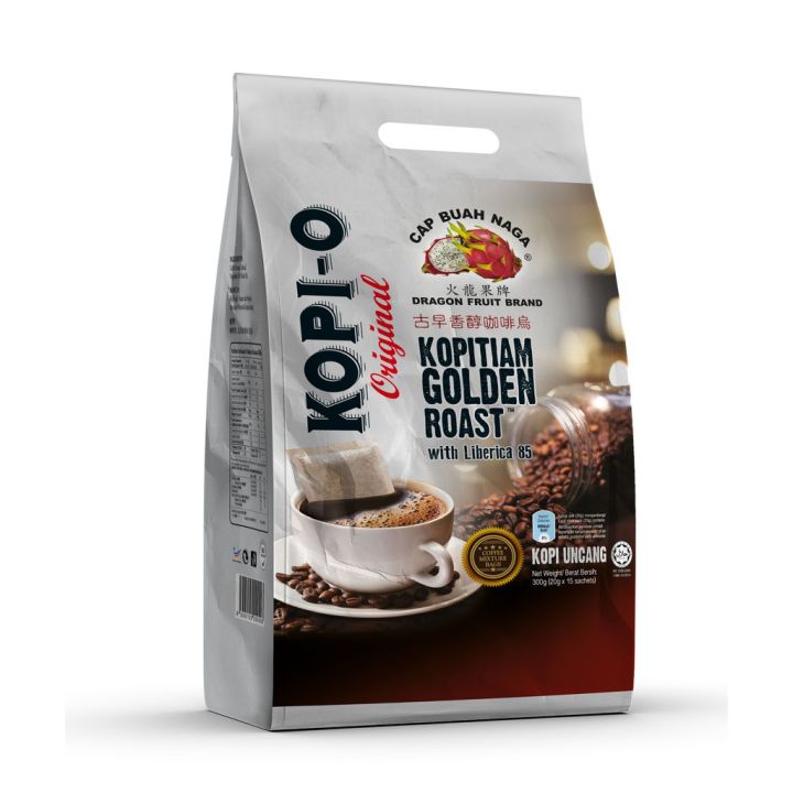 Refreshing and reducing combustion Dragon Fruit Brand Kopitiam Golden Roast - Kopi O Original ...