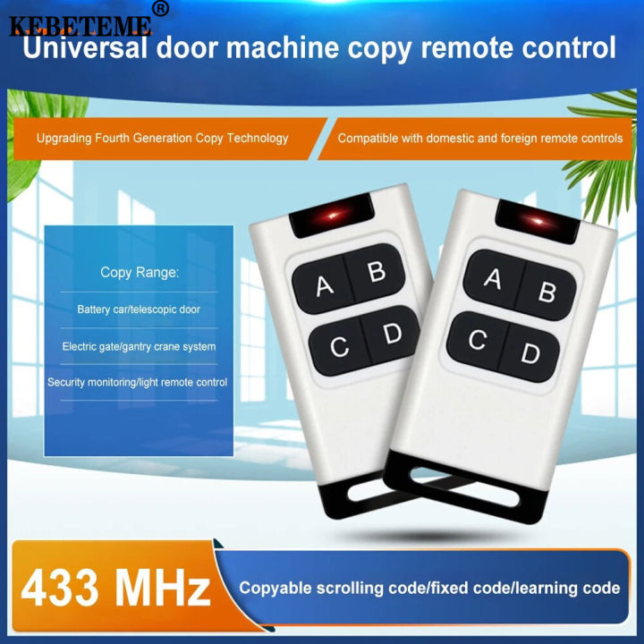 Kebeteme 433mhz Universal Rf Remote Control Learning Code Transmitter