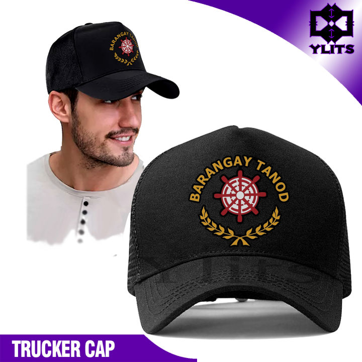 Barangay Tanod Netcap or trucker cap design white and black mesh cap ...