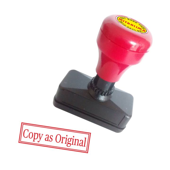 Stempel COPY AS ORIGINAL Warna Otomatis | Lazada Indonesia