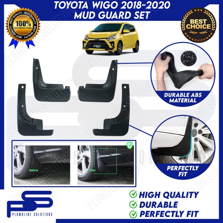 Mud Guard for Toyota Wigo 2014 2015 2016 2017 / 2018 2019 2020 2021 ...