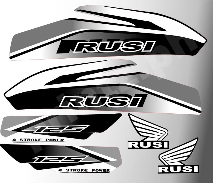 rusi tc decals tmx concept glossy laminated decals | Lazada PH