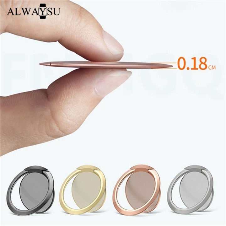 Ultra Thin Magnetic Phone Holder Mount Finger Ring Stand for Universal ...