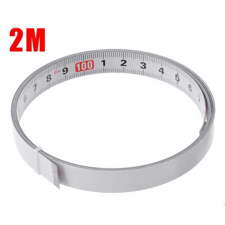 Mayitr Meteran Adhesive Scale Bar Steel Ruler 2 Meter / Meteran Dapat ...