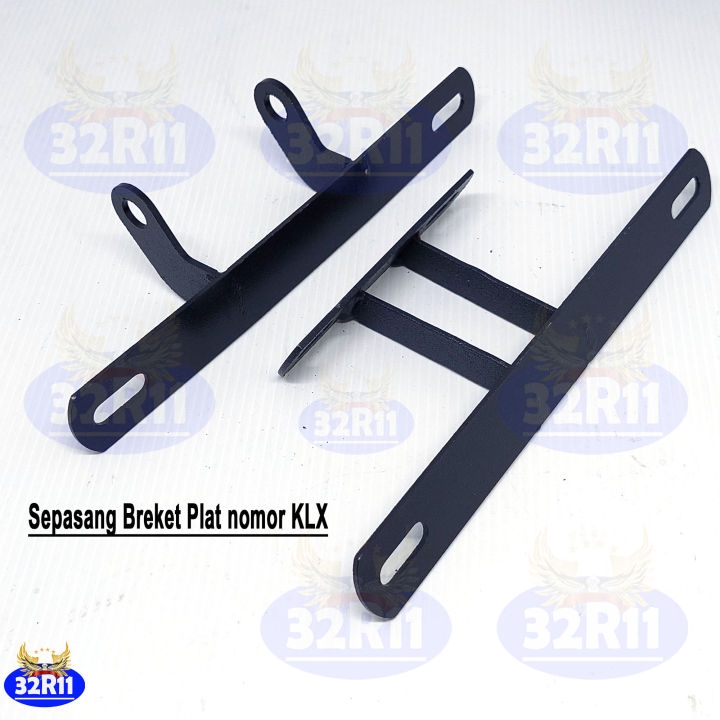 DUDUKAN PLAT NOMOR KLX - DEPAN BELAKANG BAHAN FULL BESI BUKAN PLASTIK ...