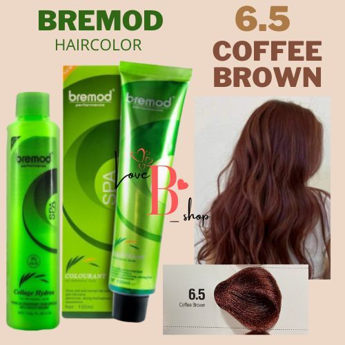 Bremod 6.5 Coffee Brown Hair Color Set w/ Oxidizer Cream 100 ml | Lazada PH