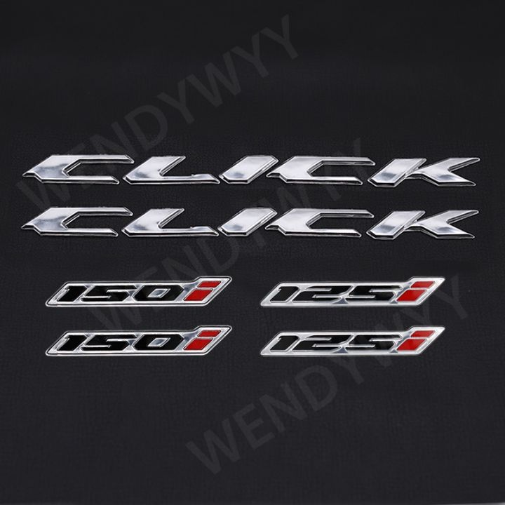 2pcs 3D Honda Click and 125i or 150i Emboss Letter Emblem Waterproof ...