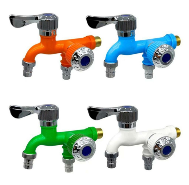 Keran Cabang Shower ABS Kran Air Double Plastik Kran PVC | Lazada Indonesia