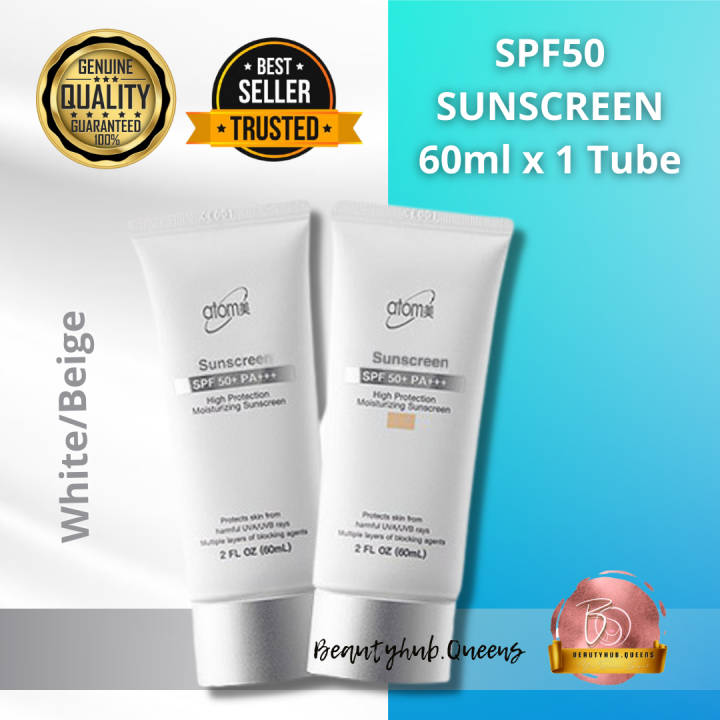 [FREE SHIPPING] [A.T.O.M.Y] SUNSCREEN - White / Beige (60ml) Sunblock ...