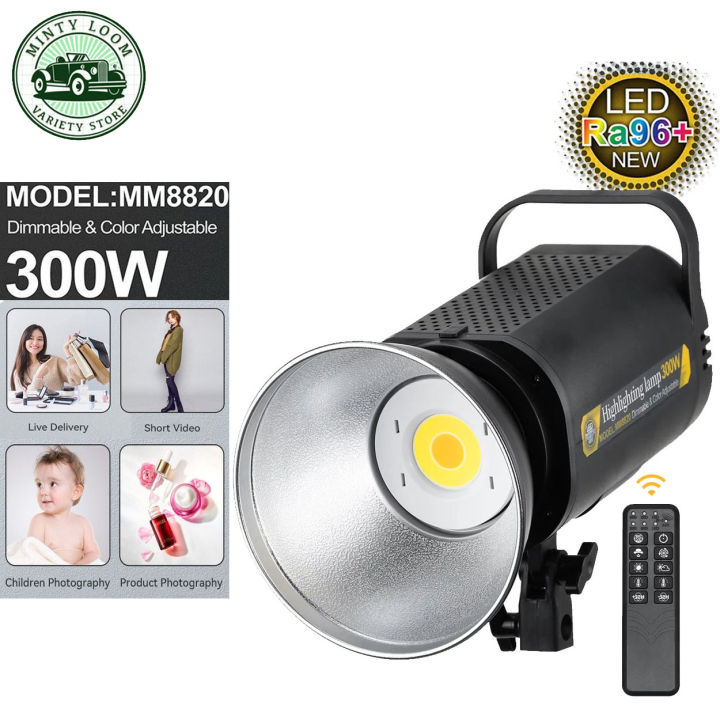 Photography Lighting 300W Large COB LED Video Light 5700K Stepless ...