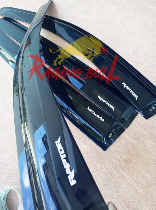 2018 - 2022 & 2023 - 2024 Ford Raptor Premium Rain Visors - Gloss ...