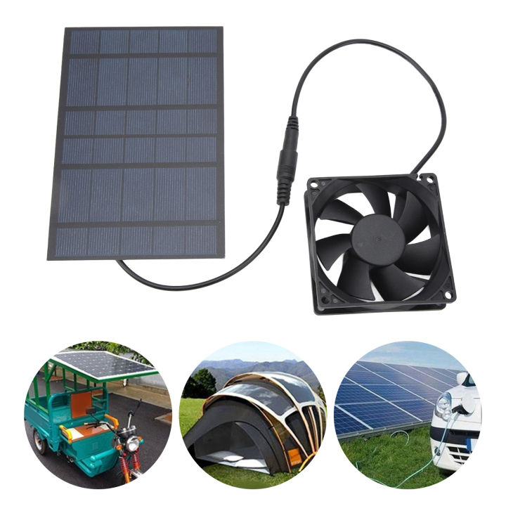 Solar Panel Fan Safe Reduce Temperature Humidity Solar Panel Fan Kit ...
