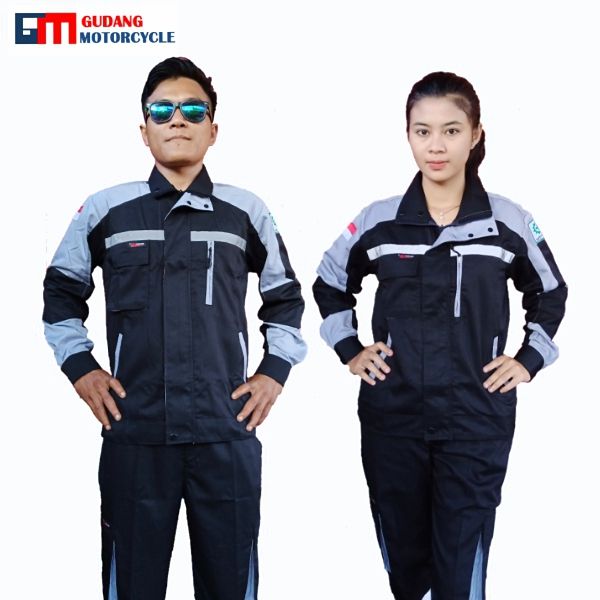 Baju Safety Proyek/Wearpack Seragam Satu Stel Atasan dan Celana Modist ...
