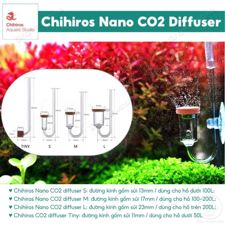 Sủi CO2 CHIHIROS Nano Co2 Diffuser | Cốc Sủi CO2 Siêu Mịn Cho Hồ Cá Thuỷ Sinh | Lazada.vn