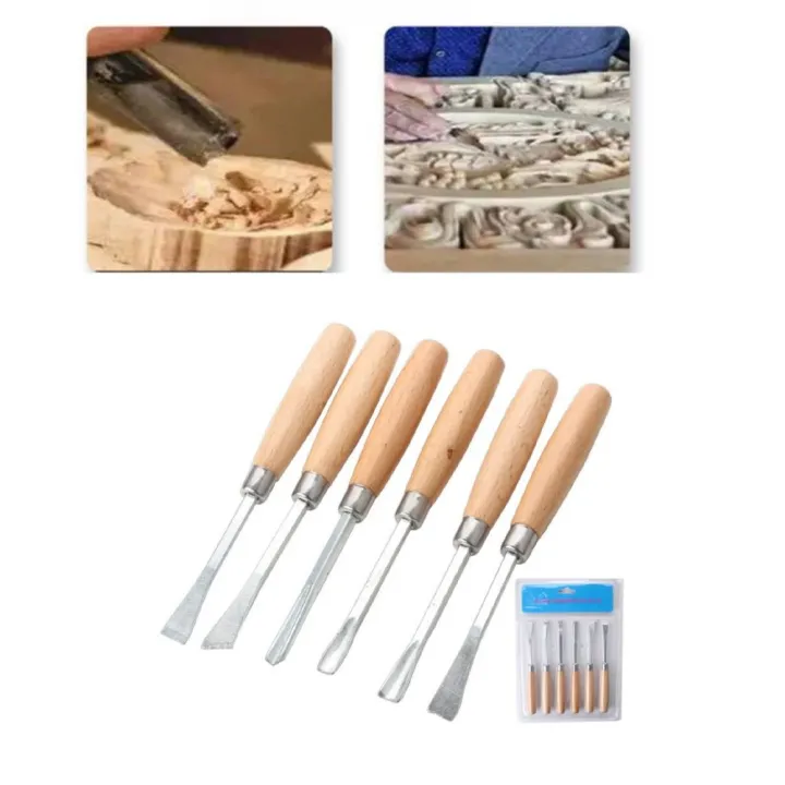 Beautiful Homes Store Wood Carving Chisel Set 6 Pieces for Detailed ...