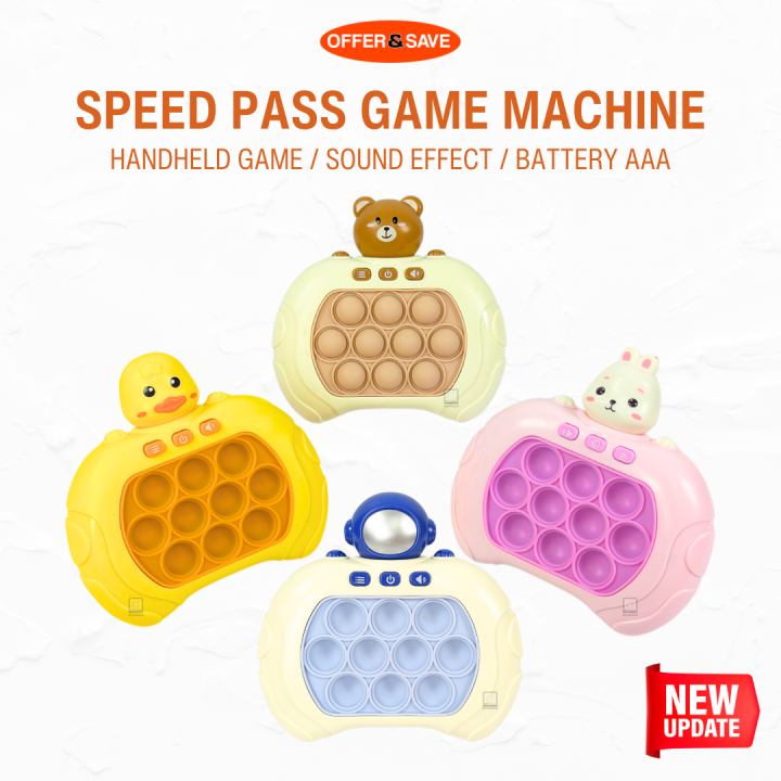 Pop it Quick Push Game Machine Kids Games Toys Handheld Game Bubble ...