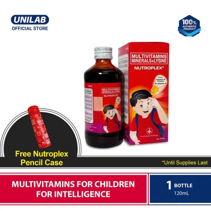 Nutroplex 120mL Syrup Multivitamins For Children For Intelligence | Lazada PH