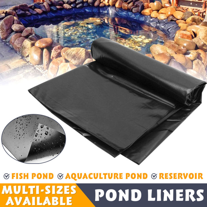 Durable Black Fish Pool Pond Liners Reinforced HDPE Membrane Outdoor ...