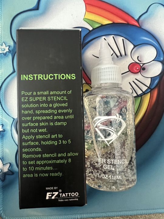 น้ำยาลอกลายอย่างดี EZ Super stencil Gel/สำหรับงานสักลายขนาด4ออน 118ml ...
