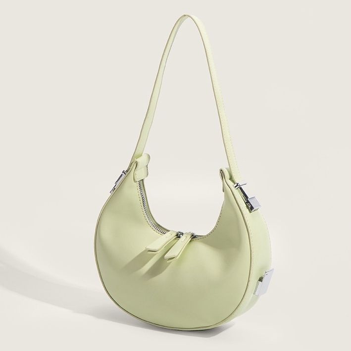 [พร้อมส่ง] Gyoza bag มินิมอล กระเป๋าสะพายข้าง กระเป๋าหนัง อะไหล่เงิน มี ...