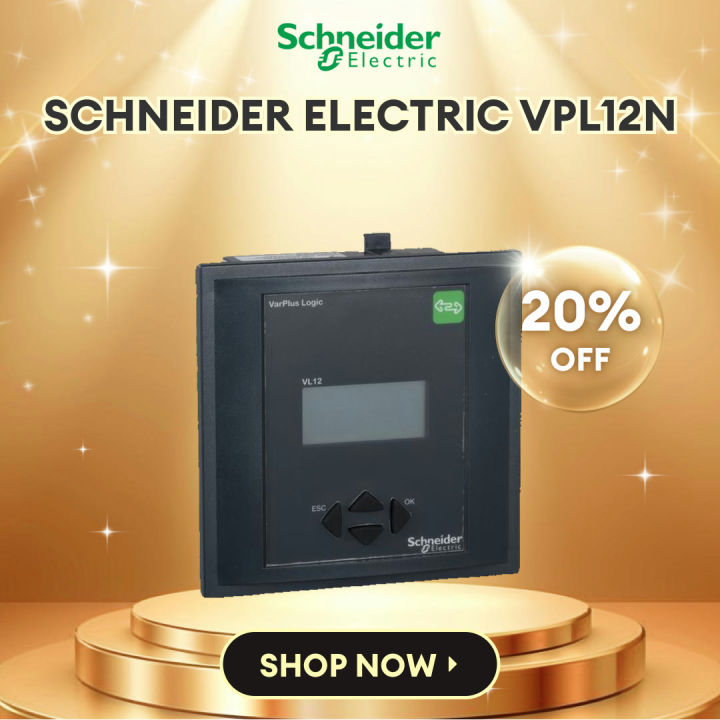 SCHNEIDER ELECTRIC VARPLUS LOGIC CONTROLLER, 12 STEP OUTPUT VPL12N ...
