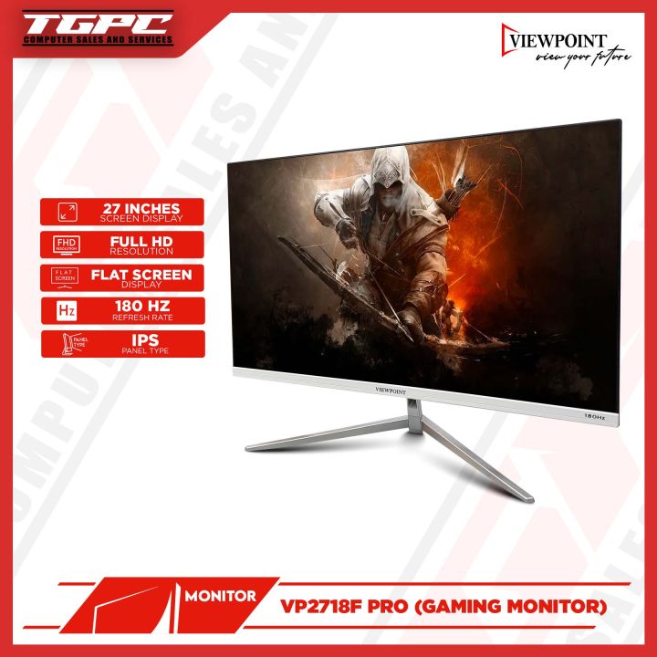 TGPC / Flat Gaming Monitor / Viewpoint / VP2718F PRO / 27 Inches / 180 ...