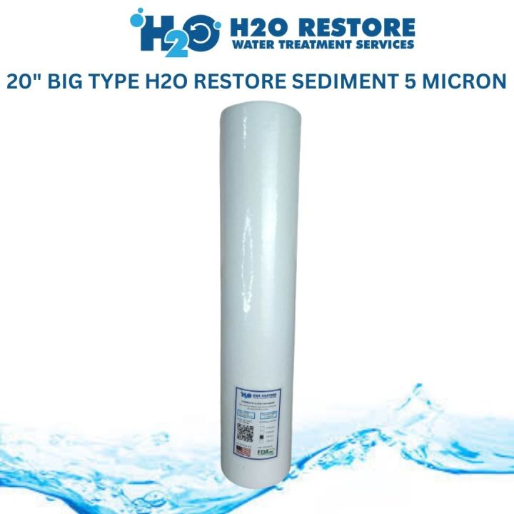 Sediment Filter 5 Micron H2O Restore For Big Blue Water Filter System ...