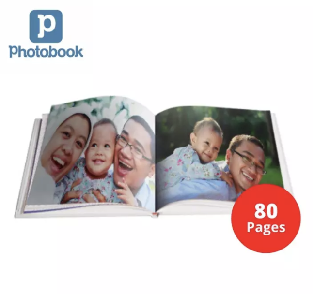8" x 8" Small Square Standard Bind Imagewrap Hardcover Photobook, 80 ...
