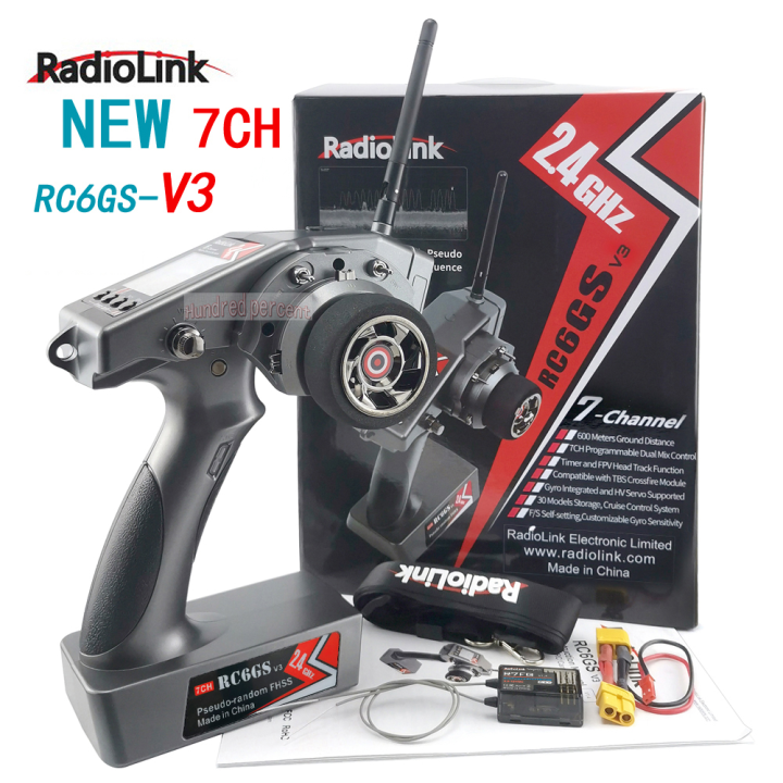 RadioLink RC6GS RC4GS-V3 2.4G 5CH 7CH 400M 600M Distance Remote ...